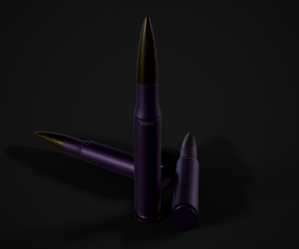 ArtStation - SciFi Bullets Pack - Real Time/3D Assets/4K Textures/Files ...