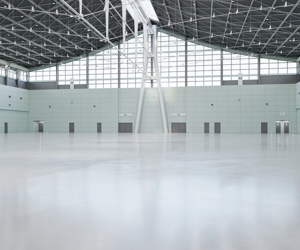ArtStation - Exhibition Hall Interior 1 | Resources
