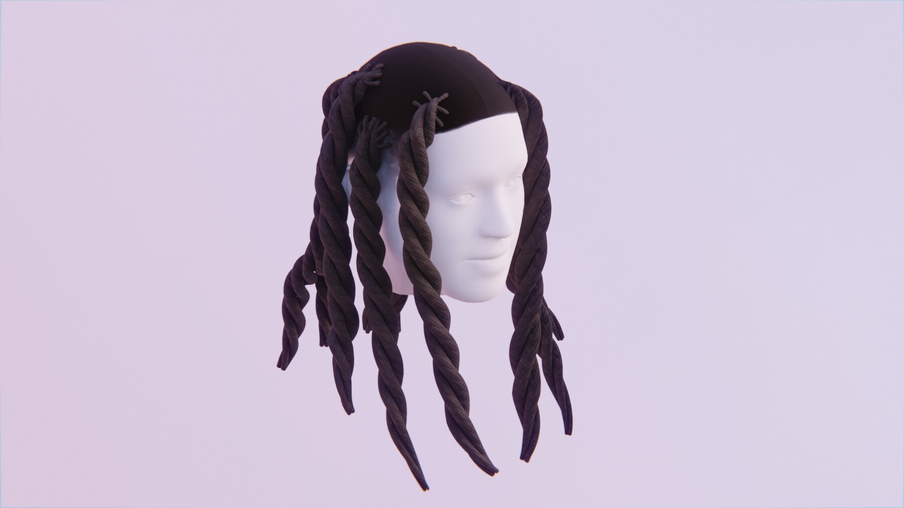 ArtStation - Large Braided Dreads | Game Assets