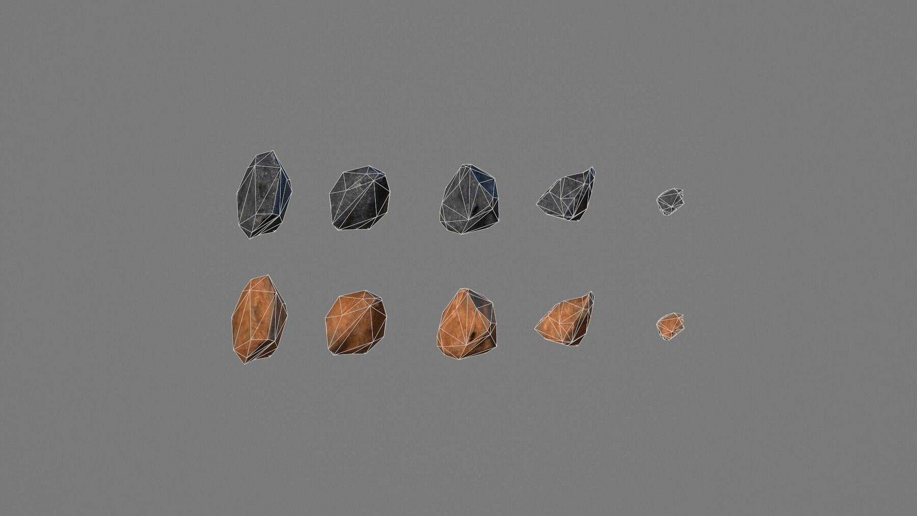 ArtStation - Resource-Small low poly rocks-low-poly 3D model | Resources