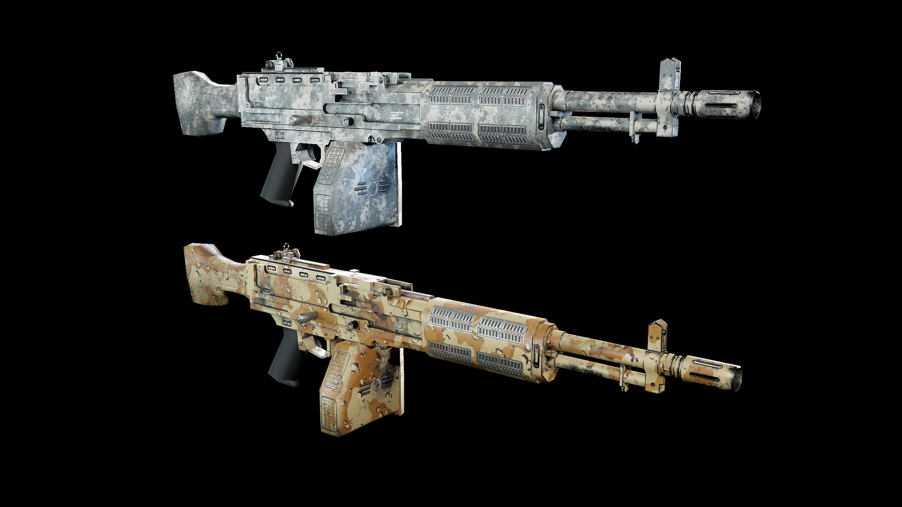 ArtStation - Machinegun | Game Assets