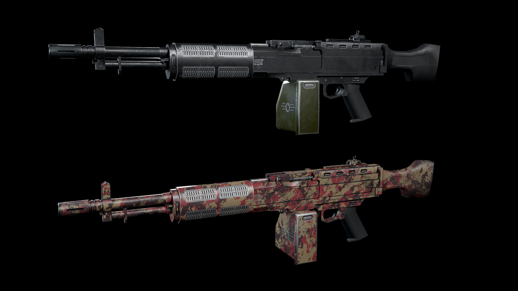 ArtStation - Machinegun | Game Assets