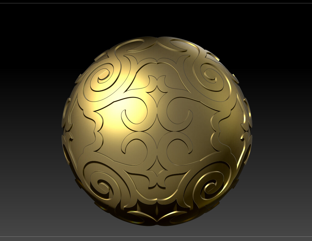 ArtStation - Relief 3D hollow sculpture ball model design download ...