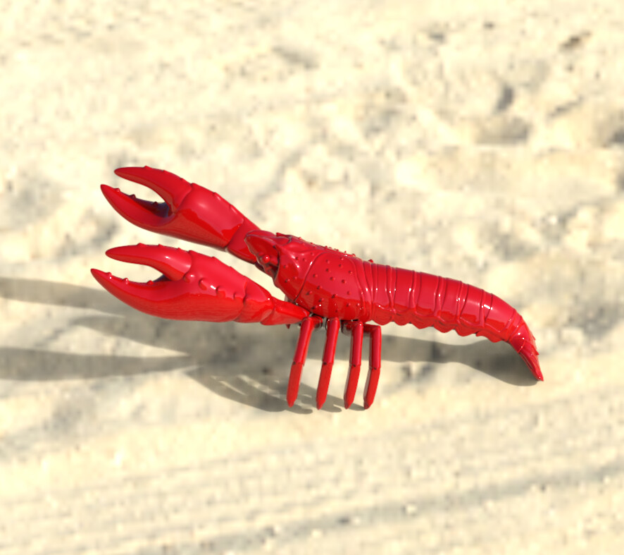 ArtStation - Simulation of crayfish sculpture download, crayfish model ...