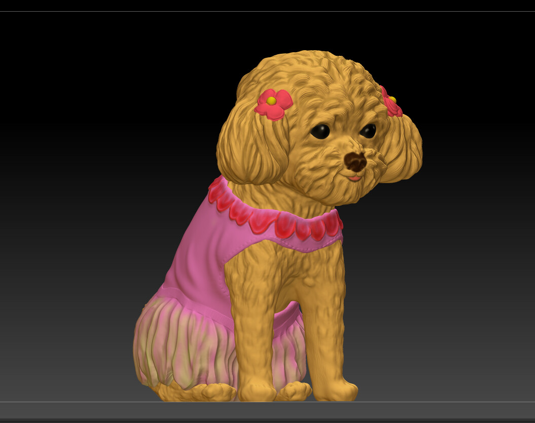 ArtStation - Original Teddy Dog 3d design model download, STL format ...
