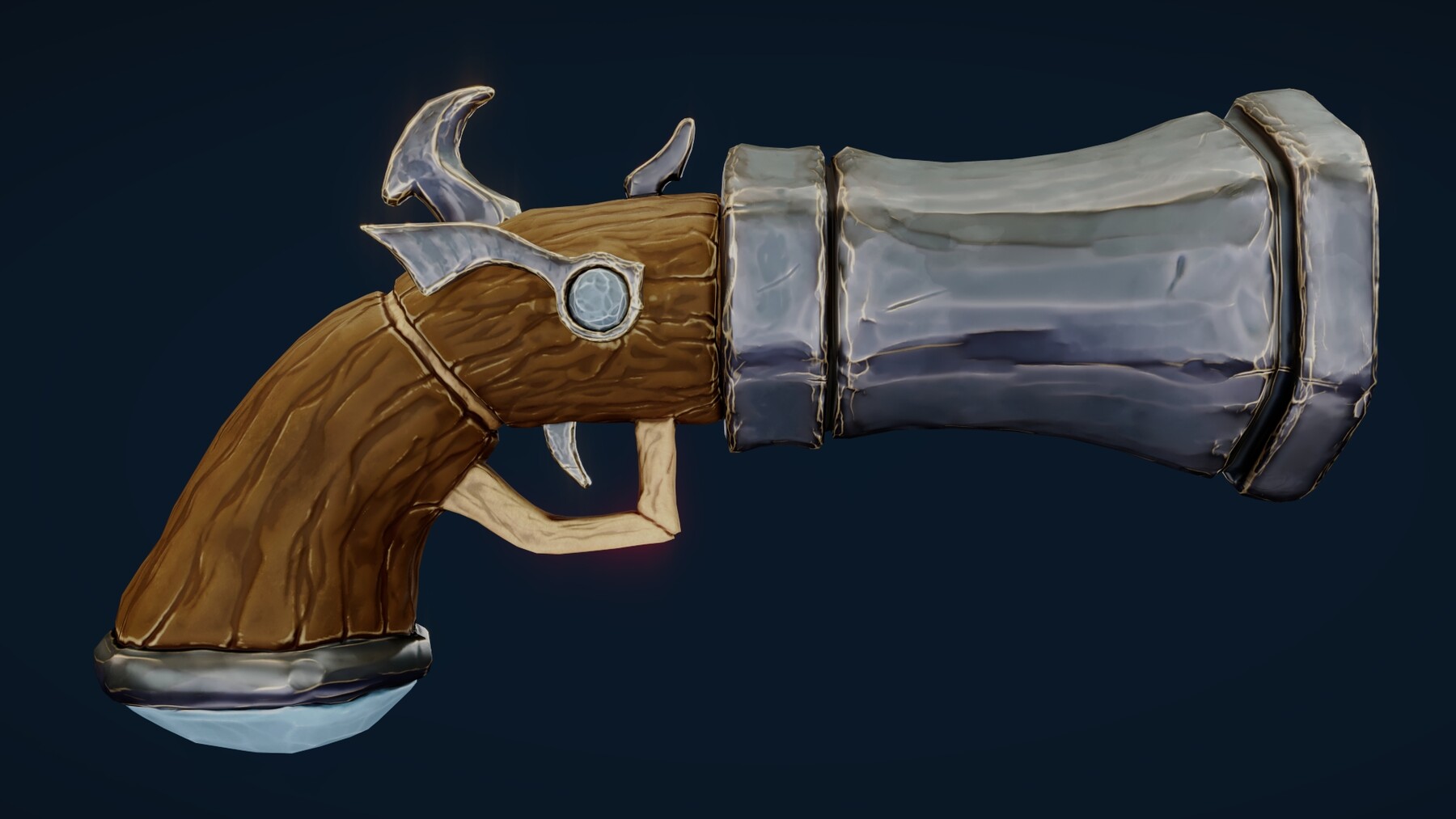 ArtStation - Stylized Hand Cannon | Game Assets