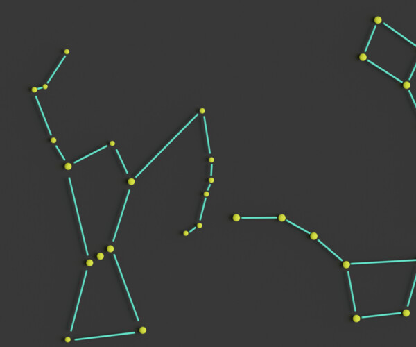 ArtStation - Orion Ursa Minor Ursa Major Constellation | Game Assets