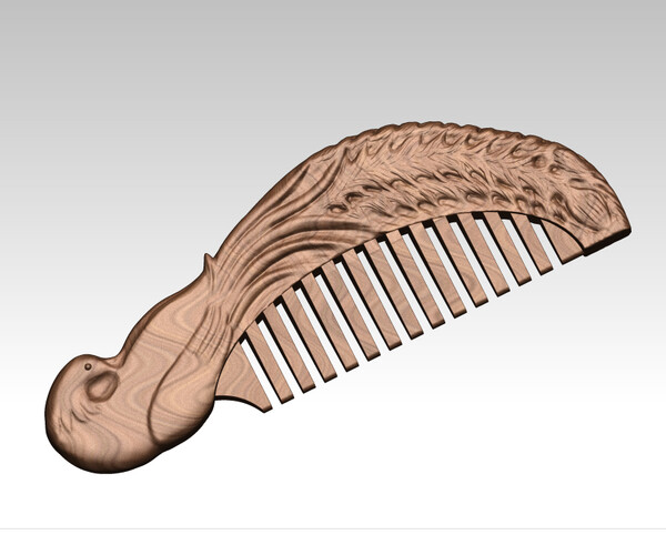 ArtStation - NEW COMB DESIGN 3D model download, machine carving comb 3d ...