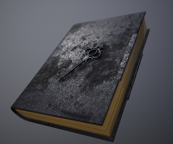 ArtStation - Book with key in three versions | Game Assets