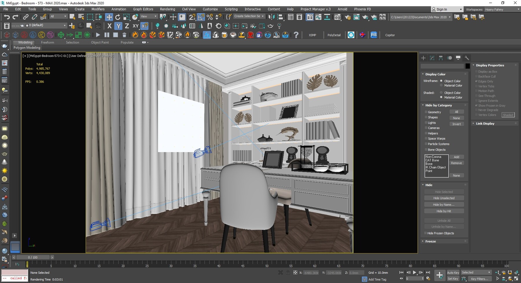 ArtStation - Modern Interior 573 - 2 Bedrooms 1 Office Room | Resources