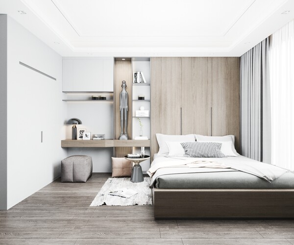 ArtStation - Modern Style Bedroom - 609 | Resources