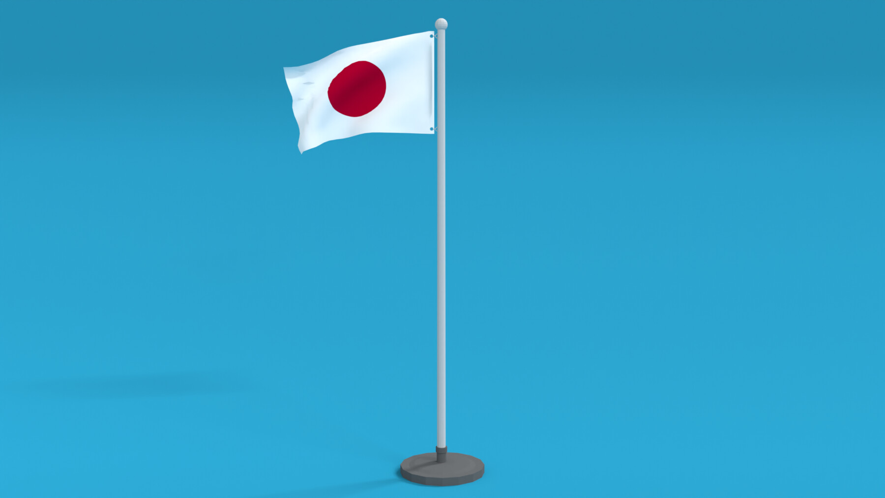 ArtStation - Low Poly Seamless Animated Japan Flag | Game Assets