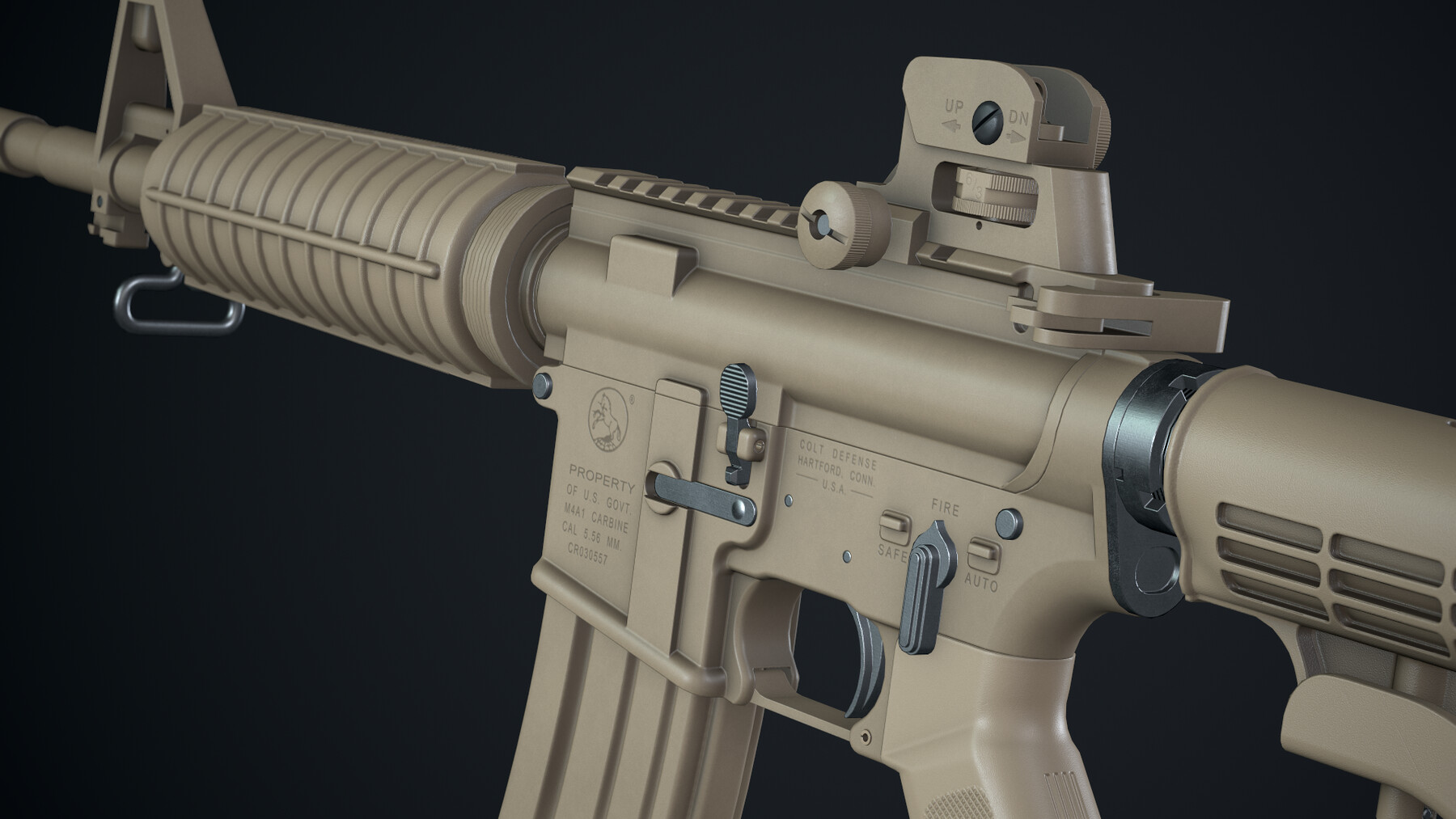 ArtStation - M4A1 Stock Modular | Game Assets