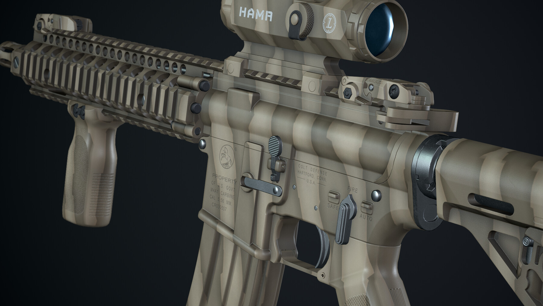 ArtStation - M4A1 Custom-01 Modular | Game Assets