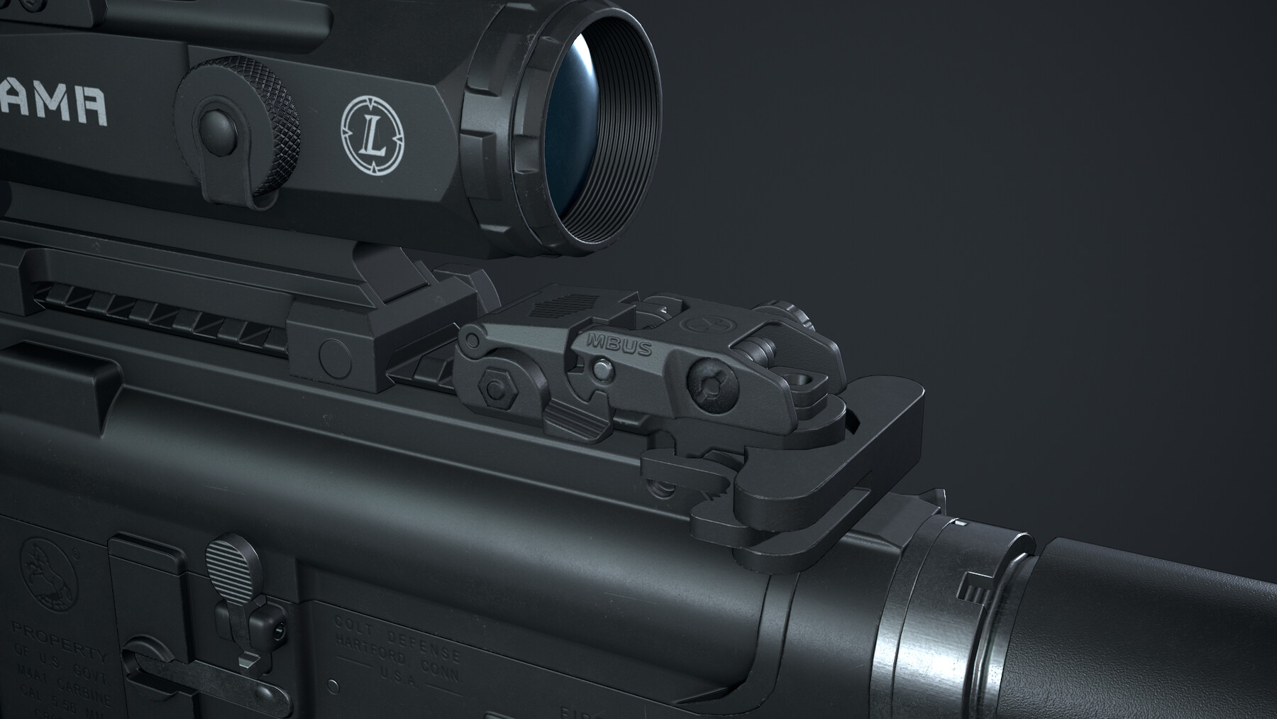 ArtStation - M4A1 Custom-01 Modular | Game Assets