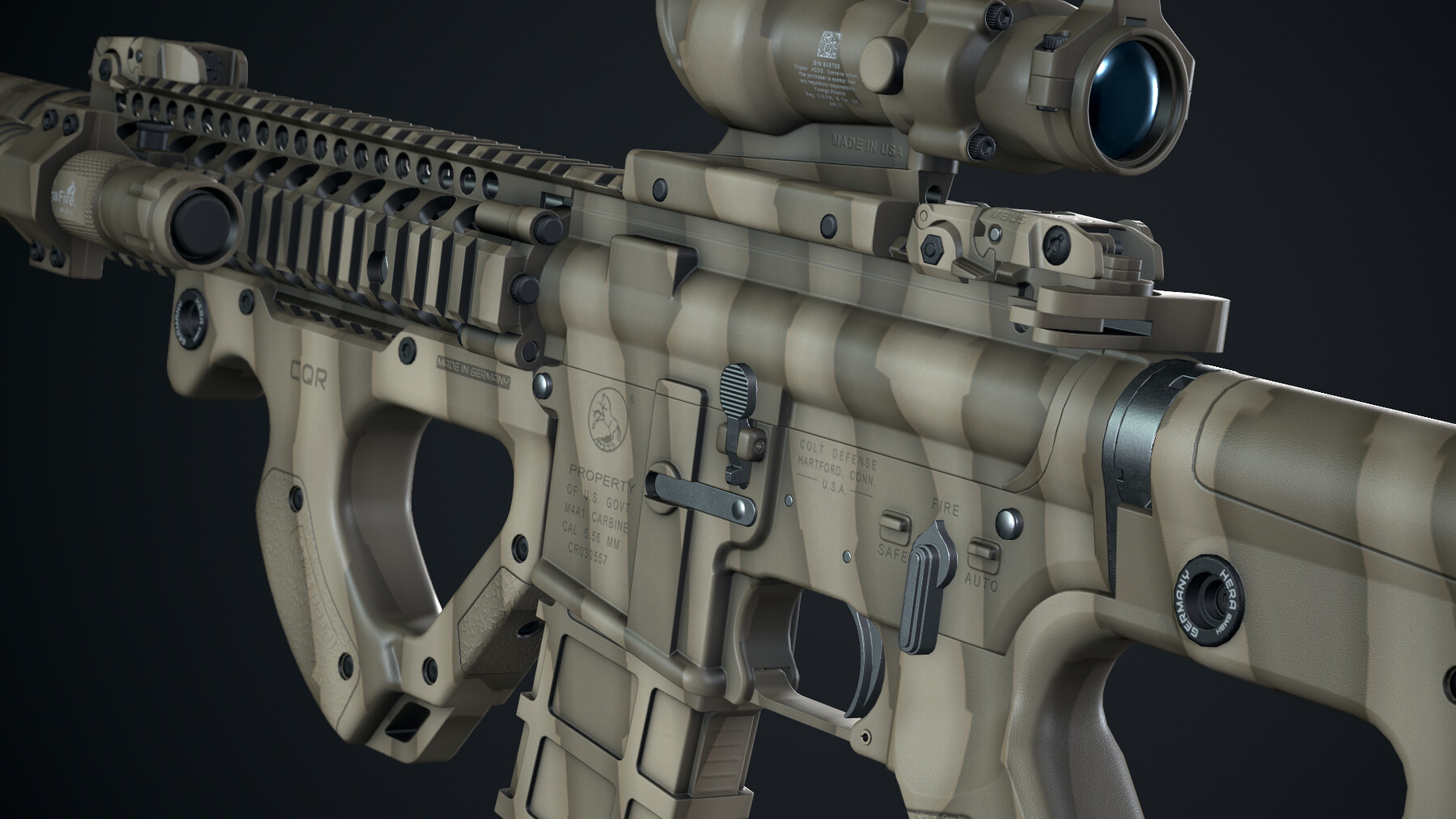 ArtStation - M4A1 Custom-02 Modular | Game Assets