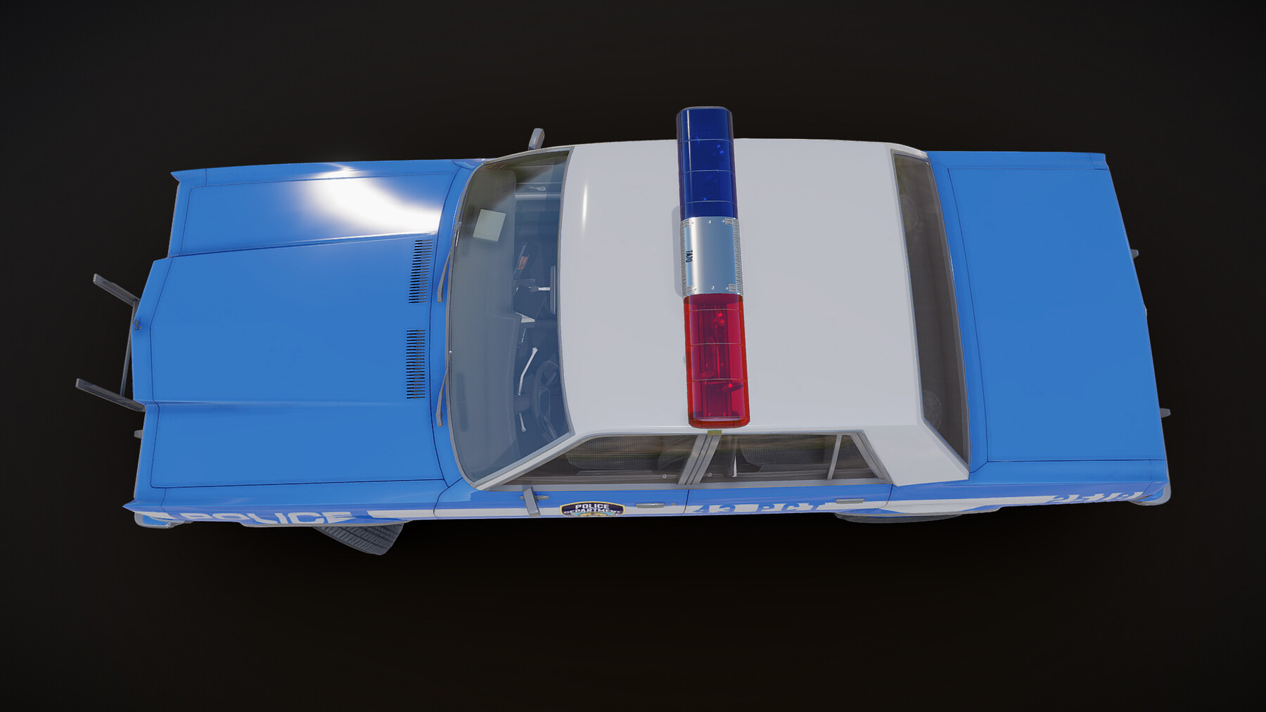 ArtStation - 80s NY police car | Game Assets