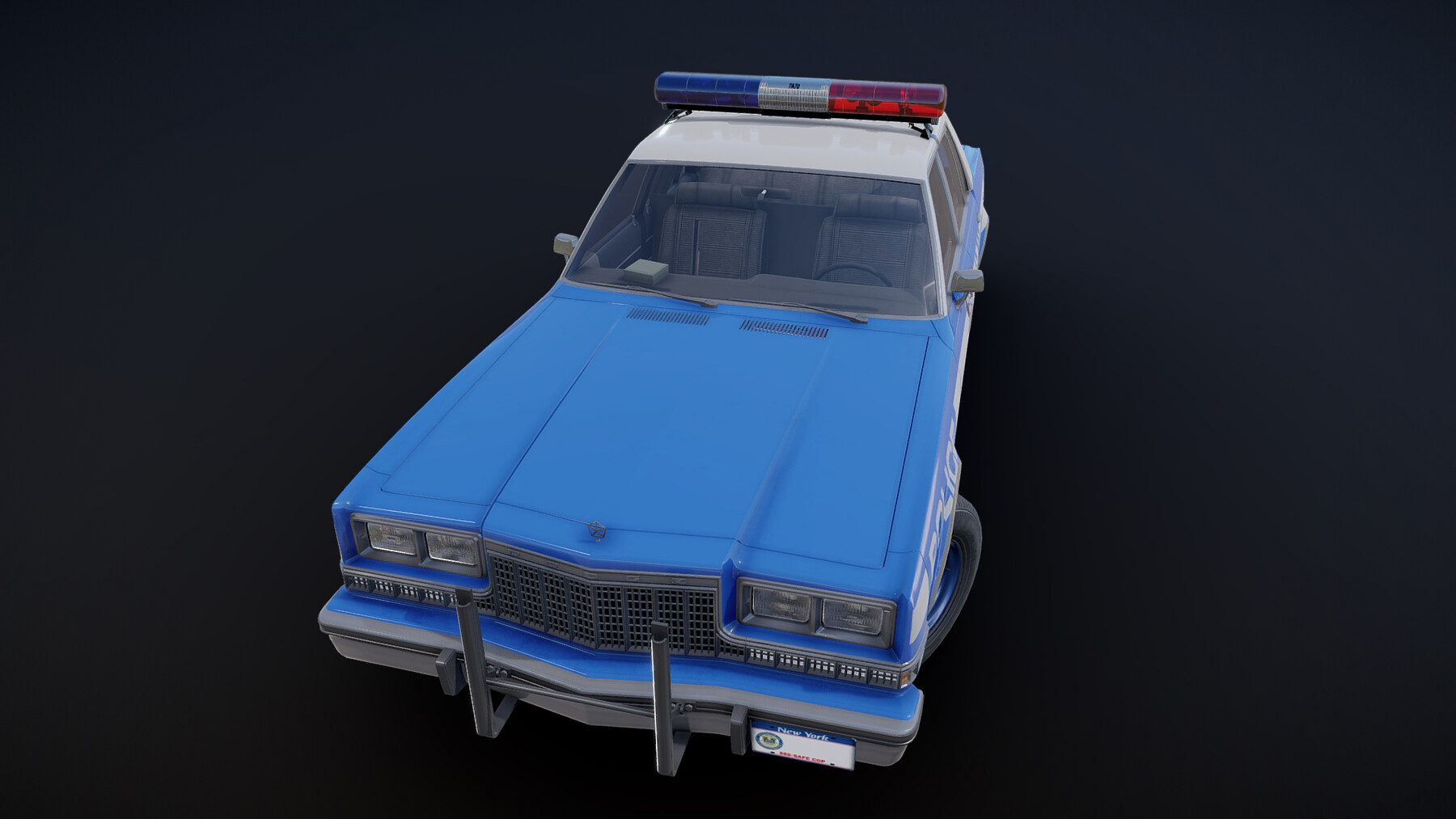 ArtStation - 80s NY police car | Game Assets
