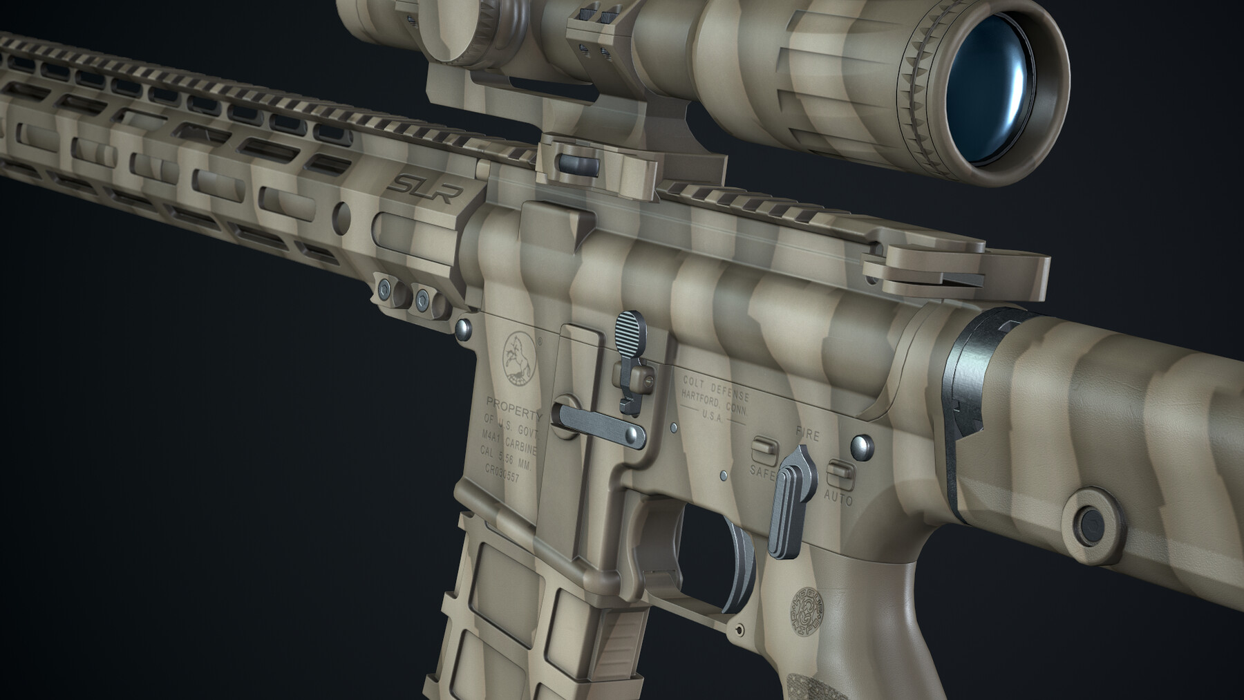 ArtStation - M4A1 Custom-03 Modular | Game Assets