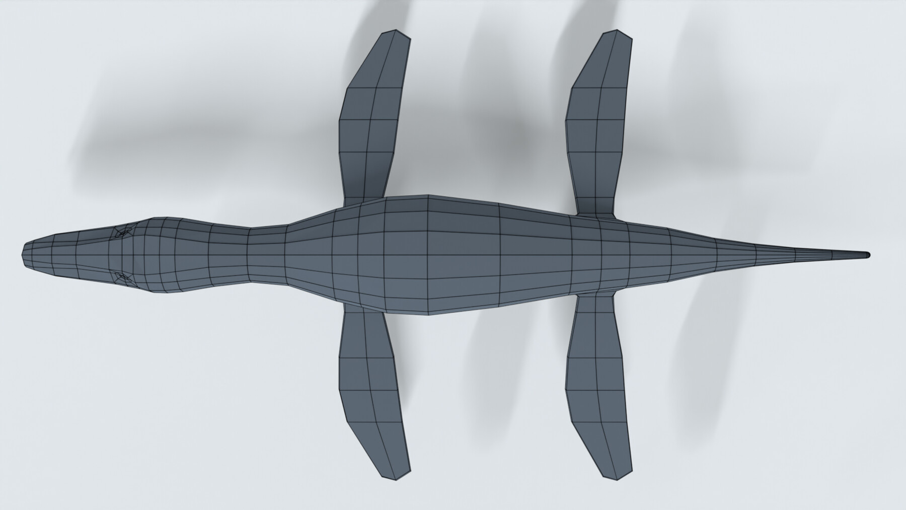 ArtStation - Low Poly Cartoon Liopleurodon | Game Assets