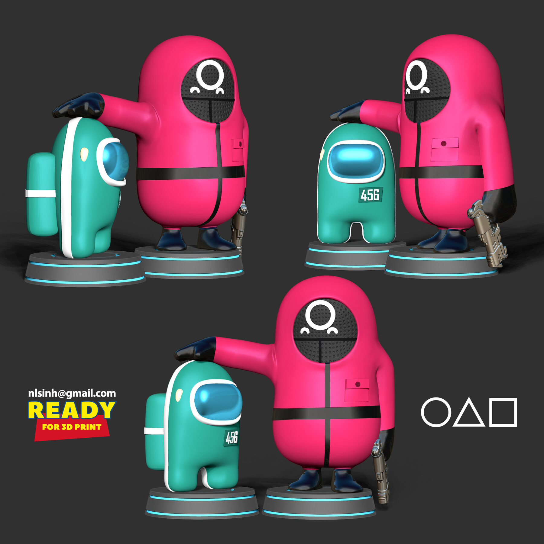 ArtStation - Squid Game - Among us and Fall Guys | Resources