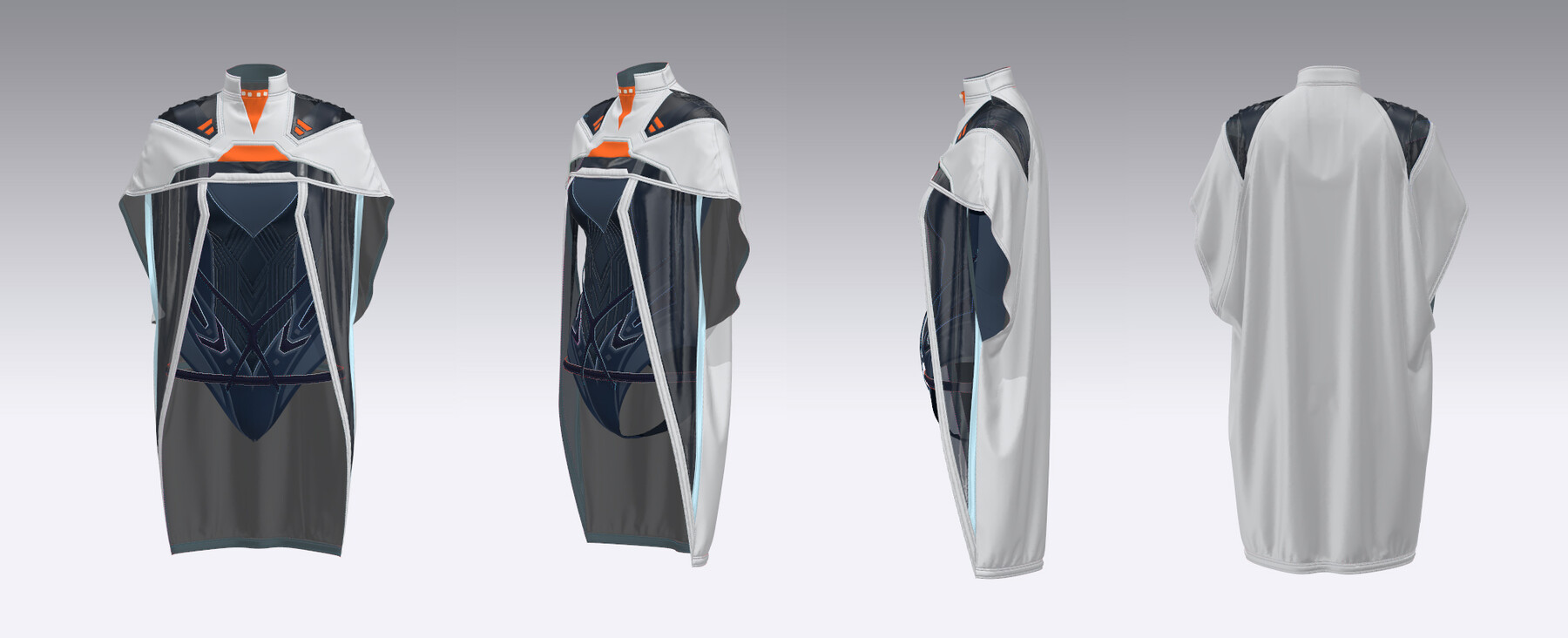 ArtStation - Cyberpunk cloak | Game Assets