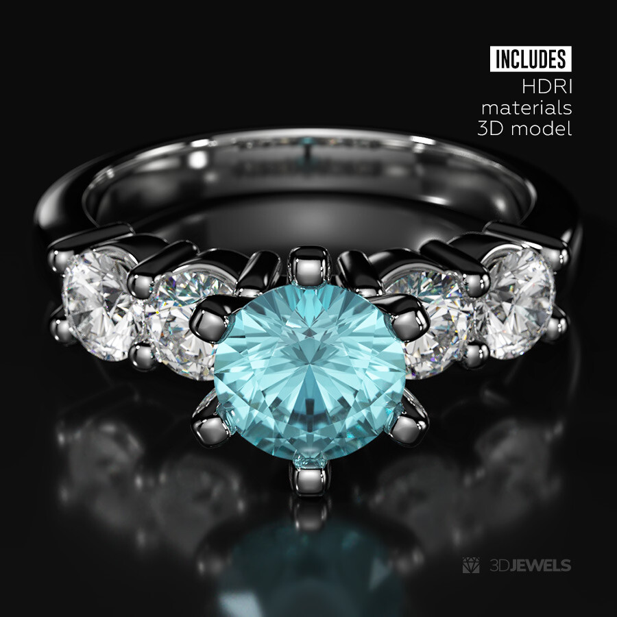 ArtStation - Black Scene Setup for Jewelry Rendering in Cinema 4D and ...