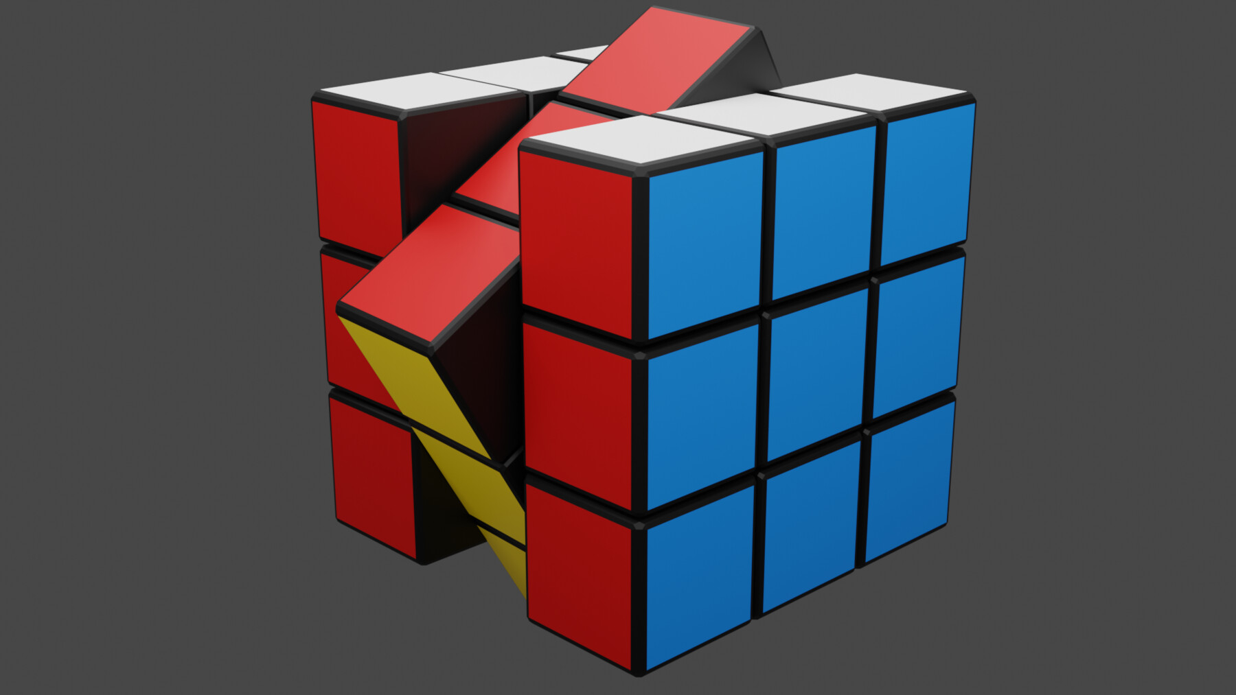ArtStation - Rigged Rubiks Cube Low-poly 3D model | Game Assets