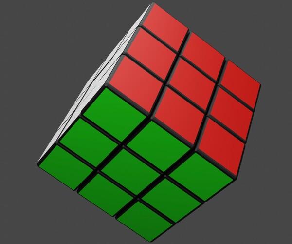 ArtStation - Rigged Rubiks Cube Low-poly 3D model | Game Assets