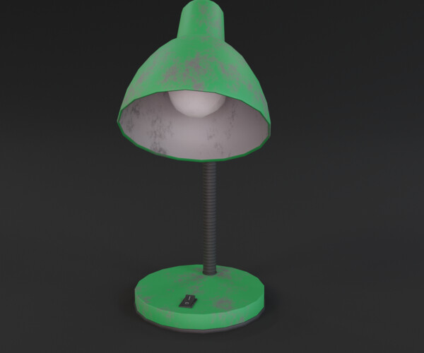 ArtStation - Rusty Table Lamp | Game Assets