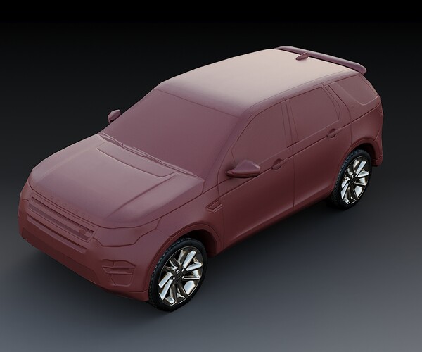 ArtStation - Low poly car four colors | Game Assets