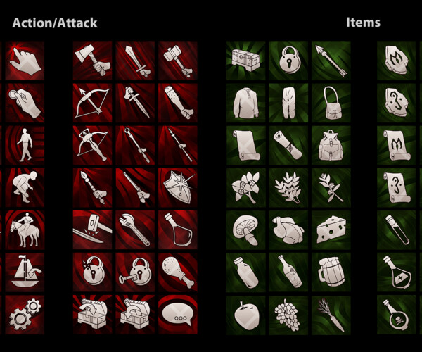 ArtStation - Universal Flat Icons | Game Assets