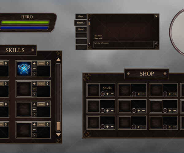 ArtStation - Viking RPG UI | Game Assets
