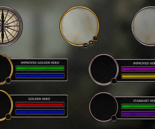 ArtStation - Dungeon GUI | Game Assets
