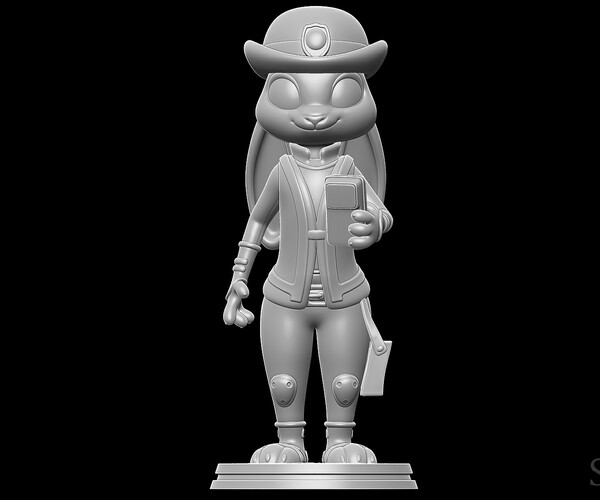 ArtStation - Judy Hopps Meter Maid - Zootopia 3D print model | Artworks