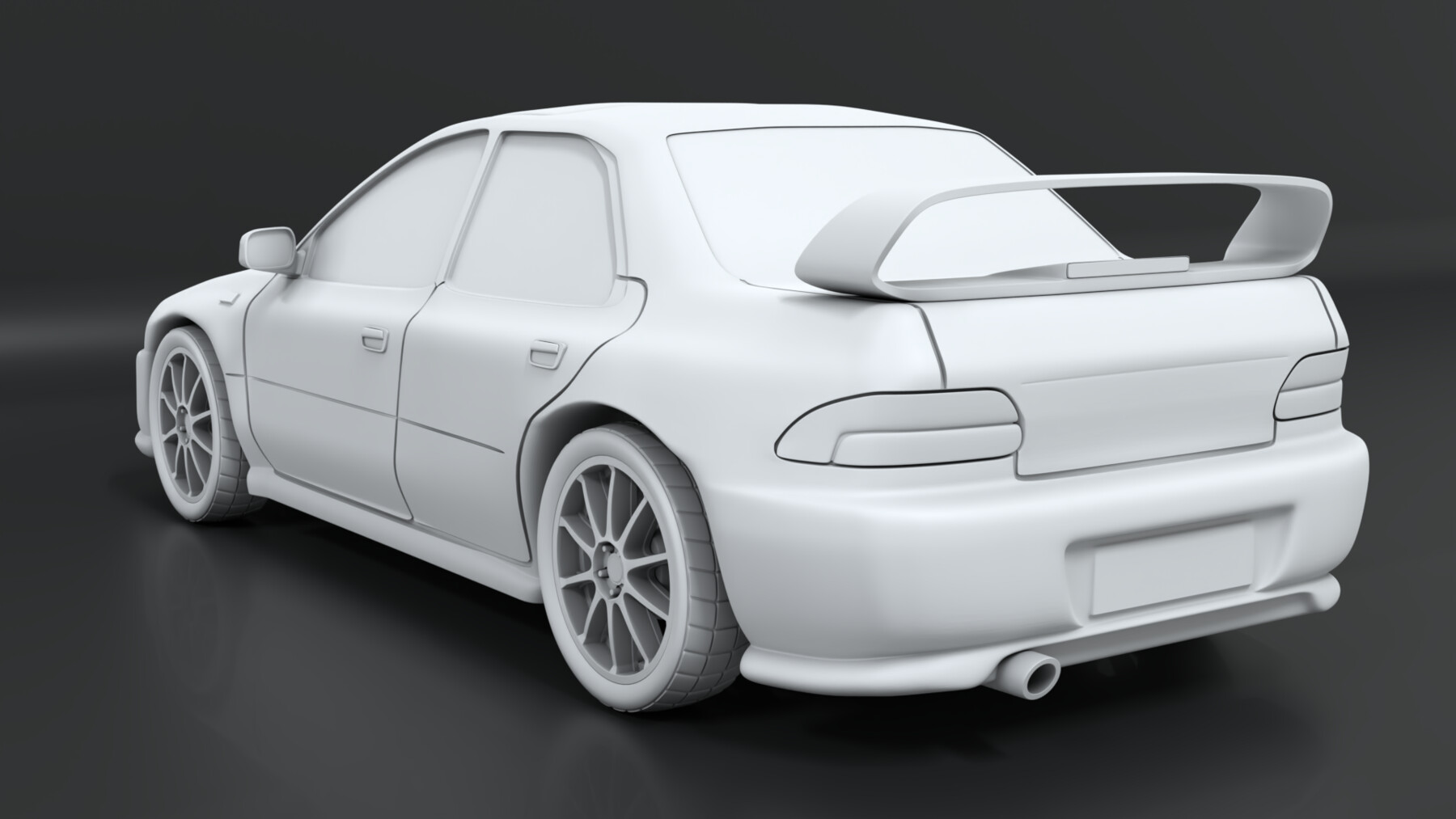 ArtStation - Subaru GC8 STL with separated parts for 3D printing ...
