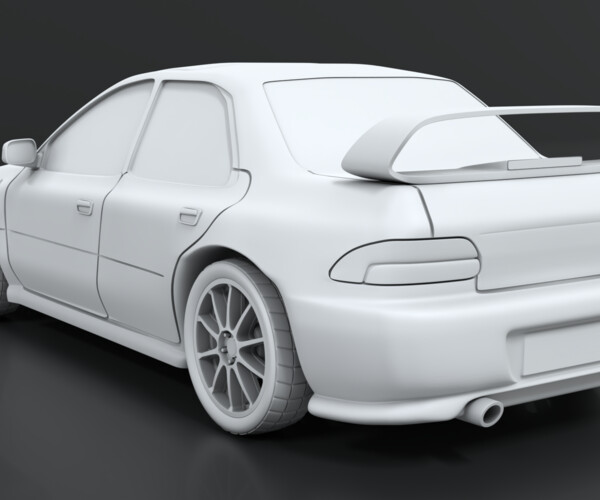 ArtStation - Subaru GC8 STL with separated parts for 3D printing ...