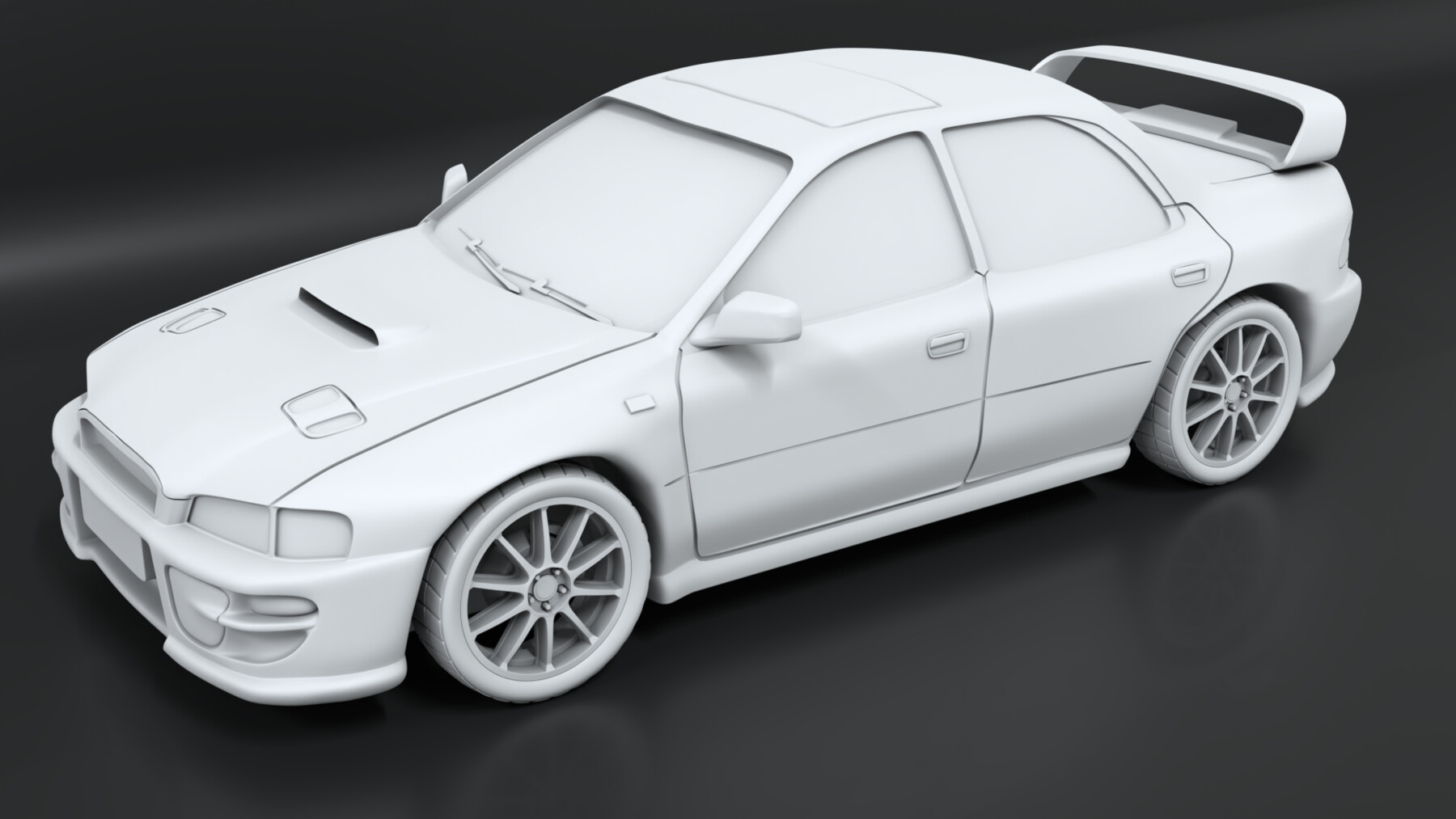 ArtStation - Subaru GC8 STL with separated parts for 3D printing ...