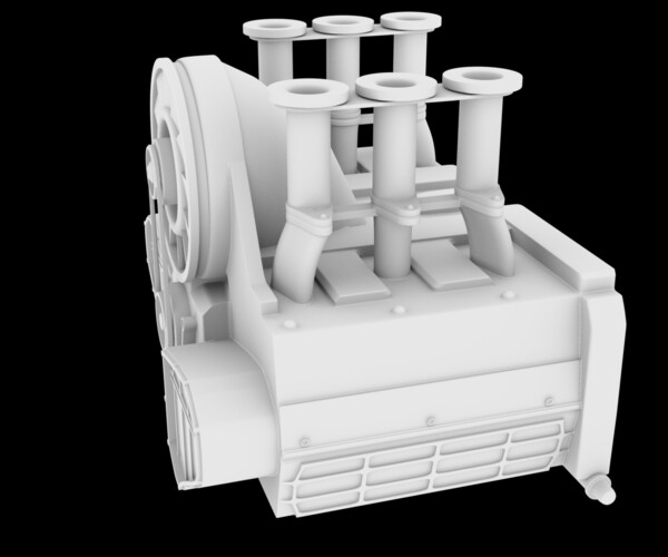ArtStation - PORSHE 911 ENGINE STL 3D print | Resources