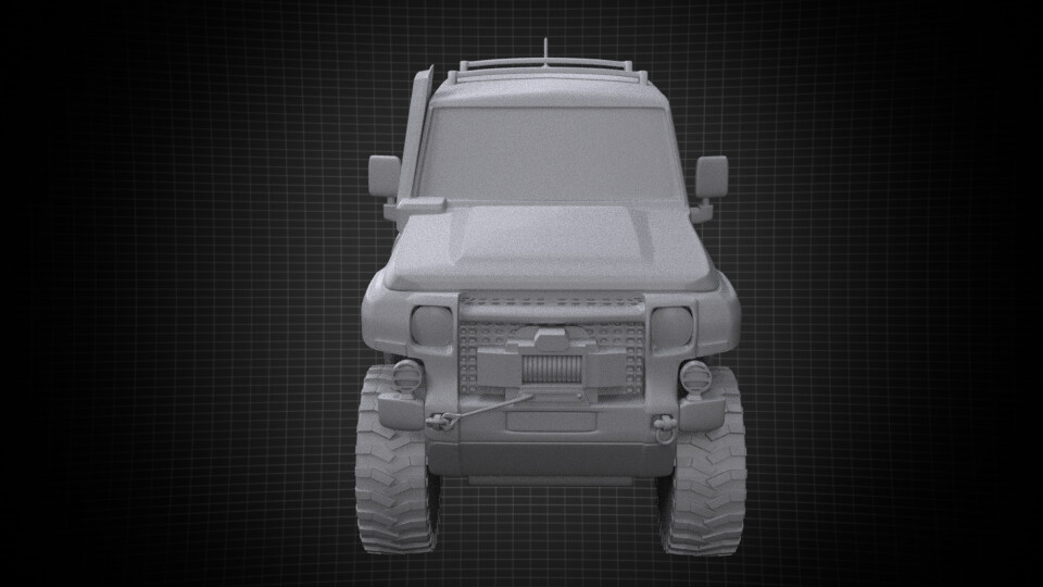ArtStation - Jeep stl for 3D printing with separated Wheel 3D print ...
