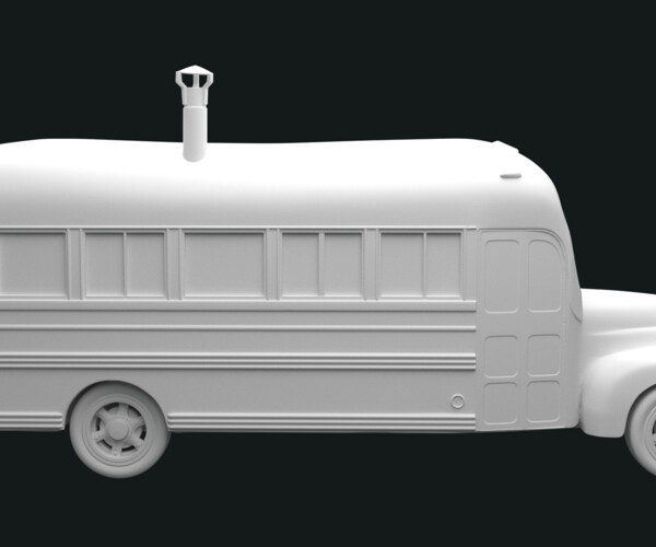 ArtStation - Magic Bus with separated wheels and bumper STL for 3D ...