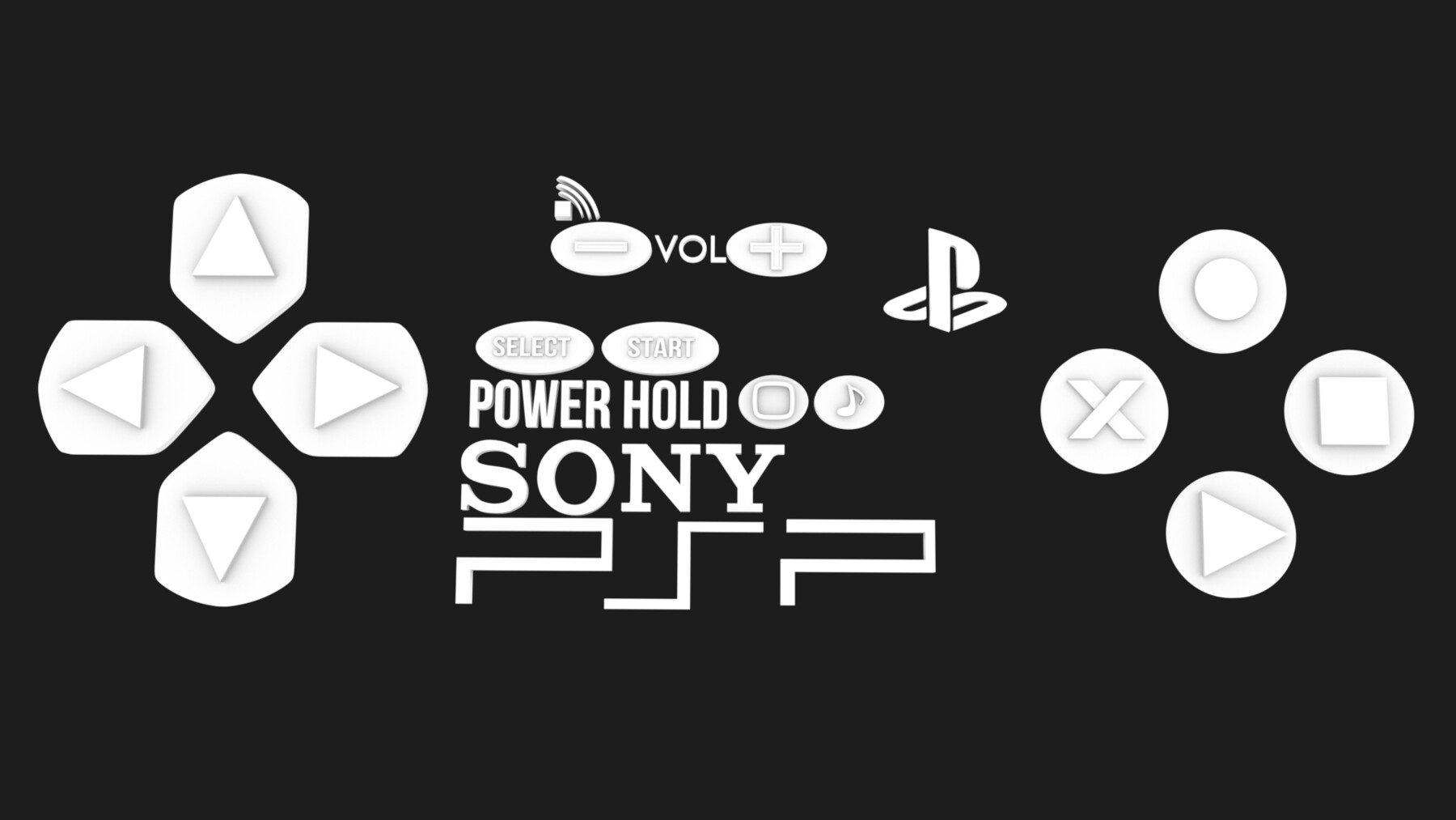 ArtStation - PSP buttons for shelf decoration STL for 3D printing ...