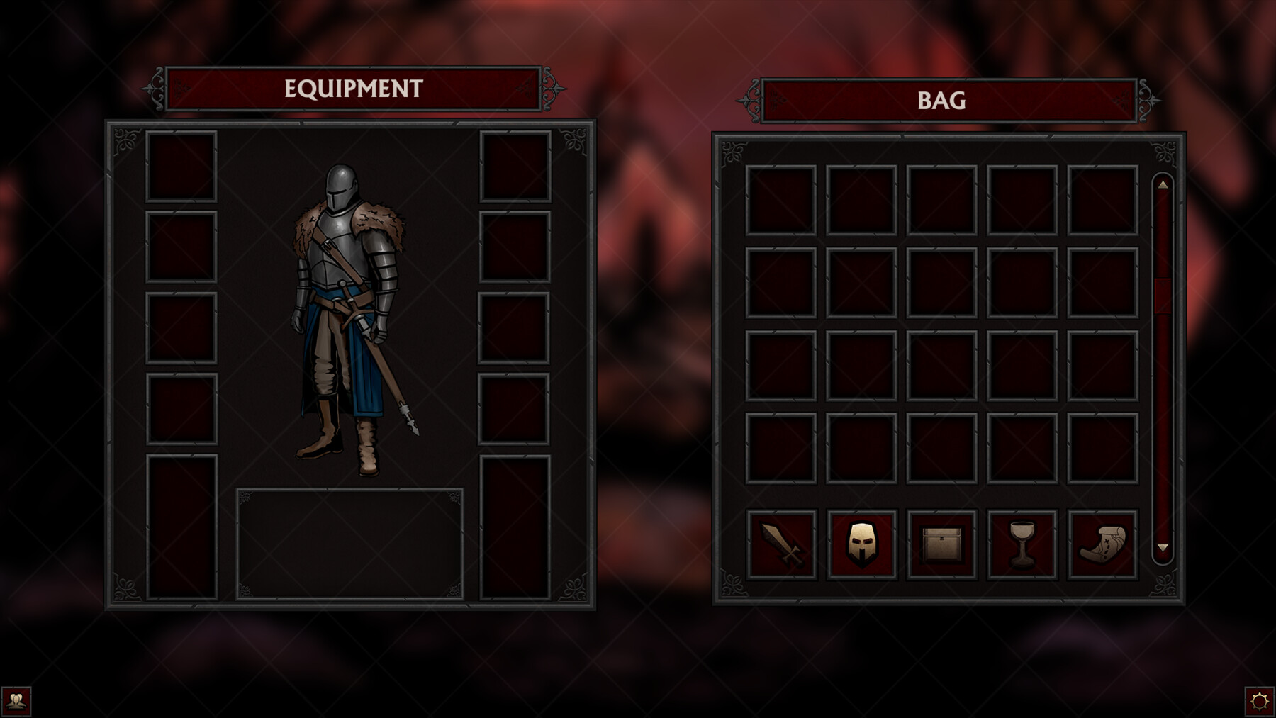 ArtStation - Painted UI: Dark style | Game Assets