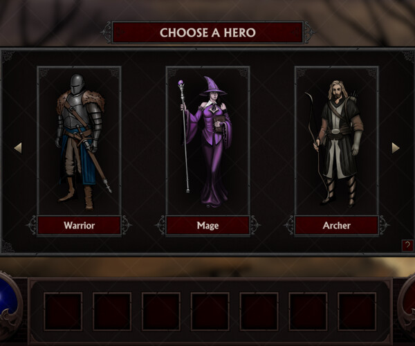 ArtStation - Painted UI: Dark style | Game Assets