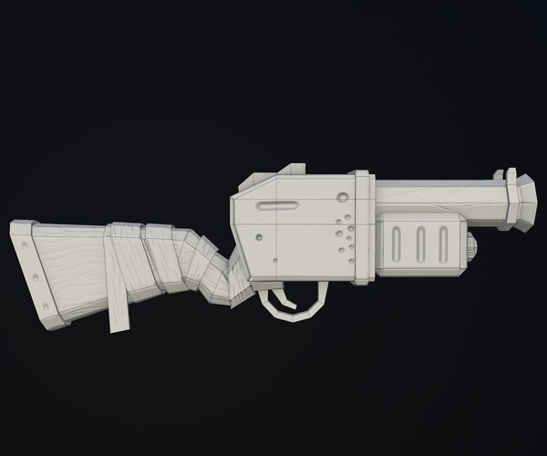 ArtStation - Stylized hand painted weapon gun | Game Assets