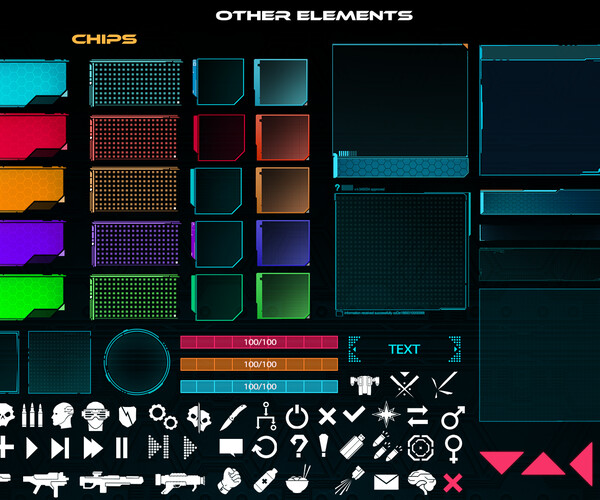 ArtStation - Cyberpunk RPG UI | Game Assets