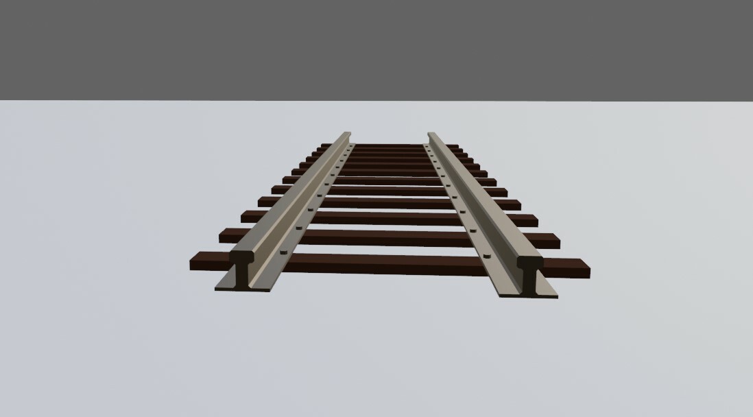 ArtStation - Train Track - Rail - Trilho de Trem Low-poly 3D model ...