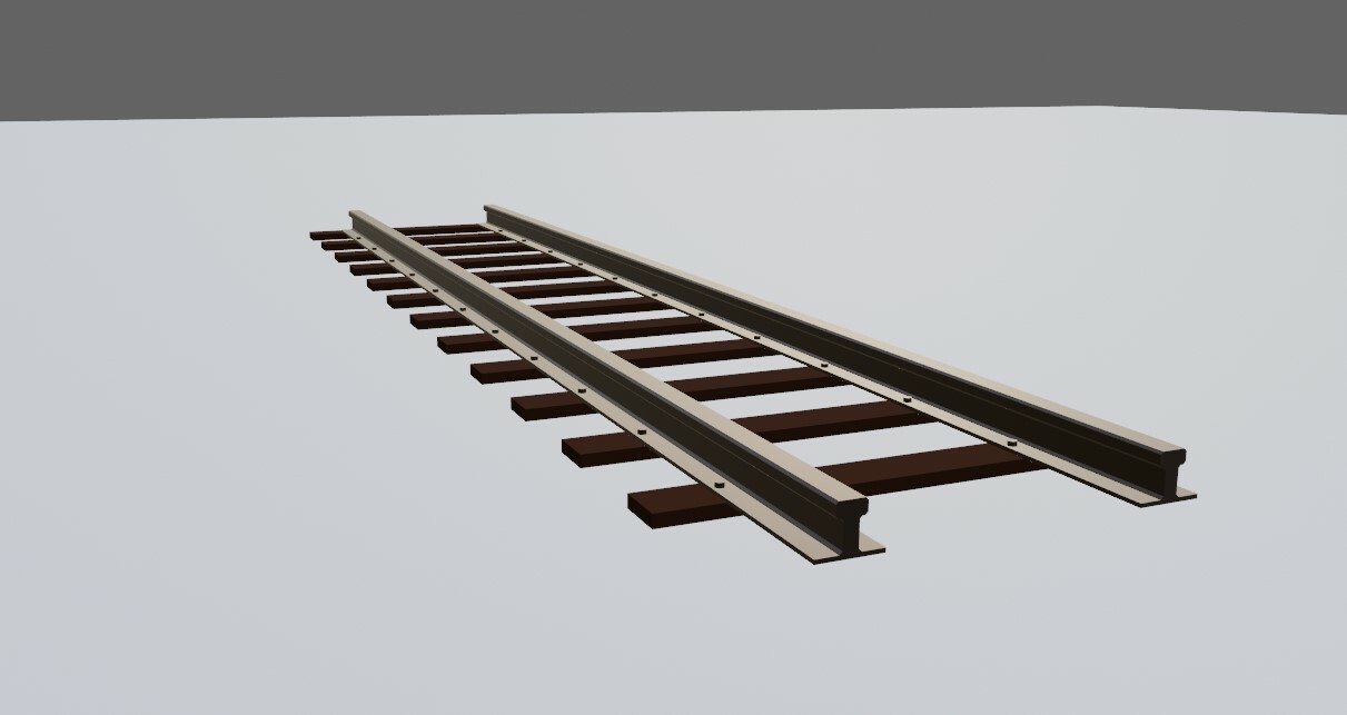 ArtStation - Train Track - Rail - Trilho de Trem Low-poly 3D model ...