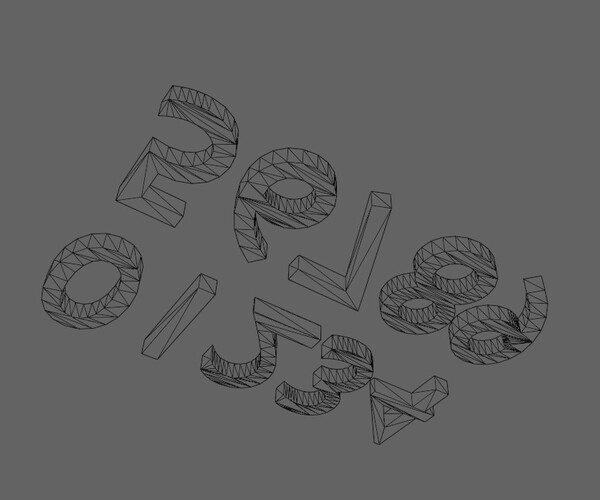 ArtStation - Number for Printing - Numeros 3D print model | Resources