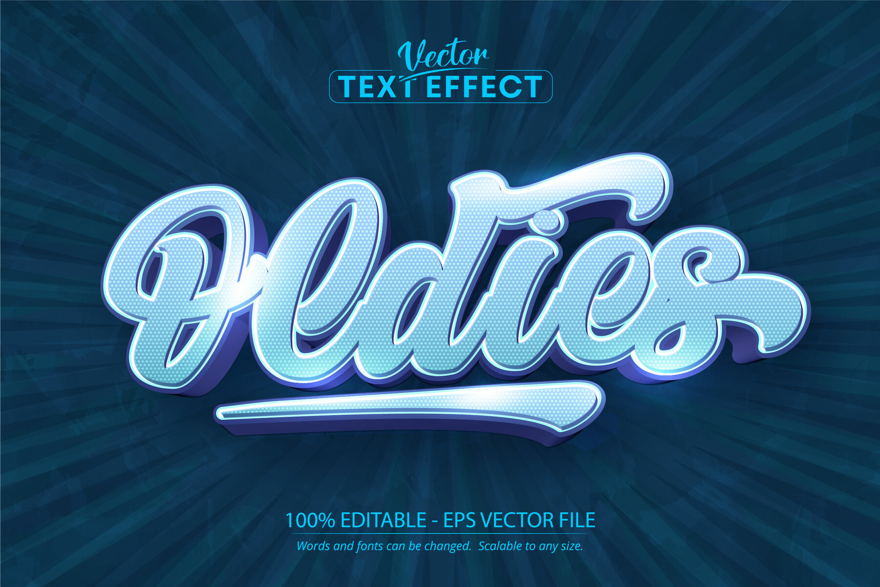 ArtStation - Retro, vintage text effect, old 80’s editable text style ...